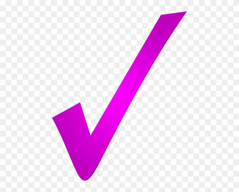 Pink Gradient Check Mark Clip Art - Pink Check Mark Clip Art - Full ...
