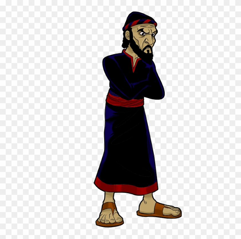 The Wicked Haman, From The Bible Story Of Esther - Haman Clipart - Full ...