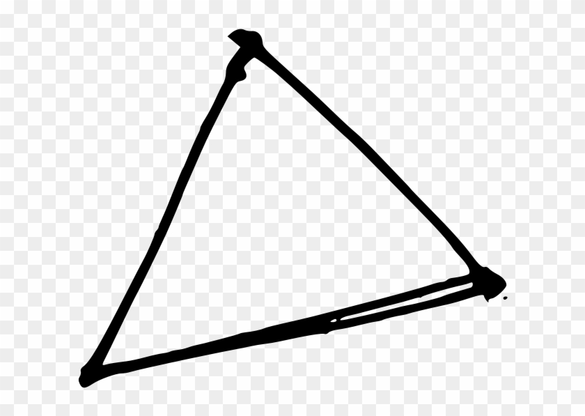 This Free Clip Arts Design Of Triangle By Hand - Hand Drawn Triangle ...