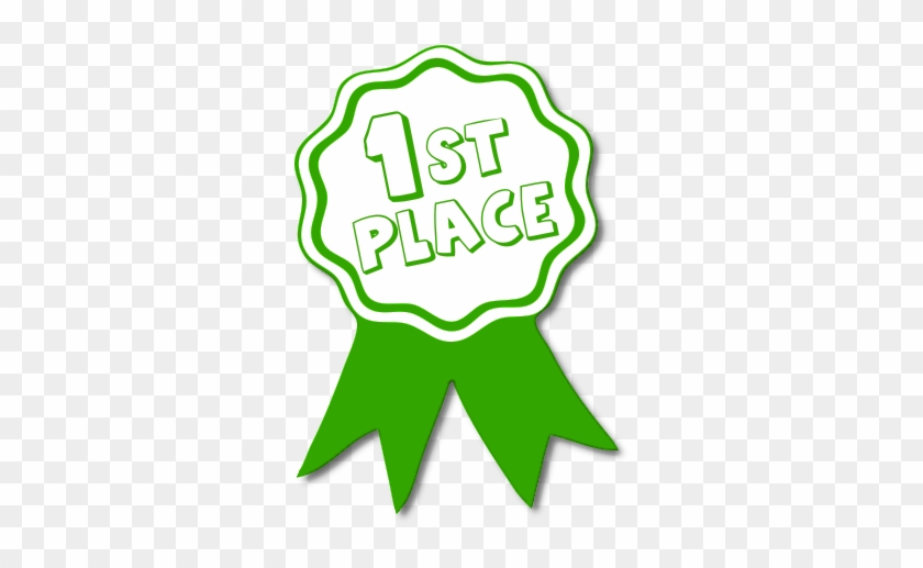 Free Awards Clipart - 1st Place Ribbon Green - Full Size PNG Clipart ...