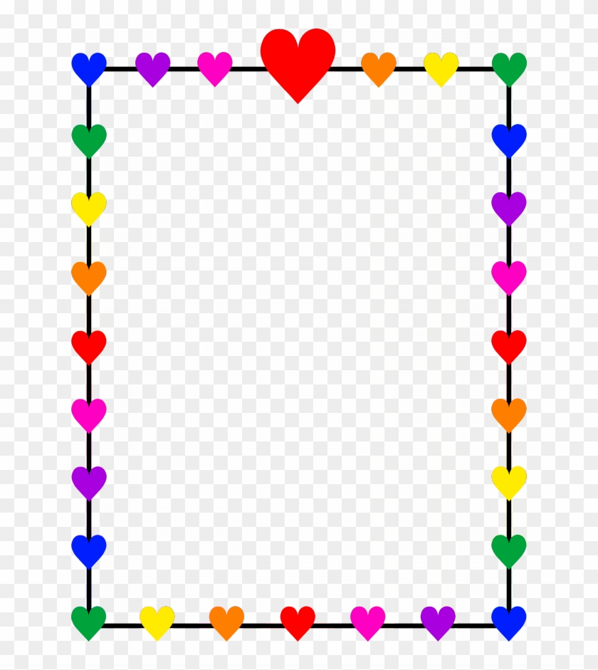 Colorful Music Notes Border - Left Right Valentine Game - Full Size PNG ...
