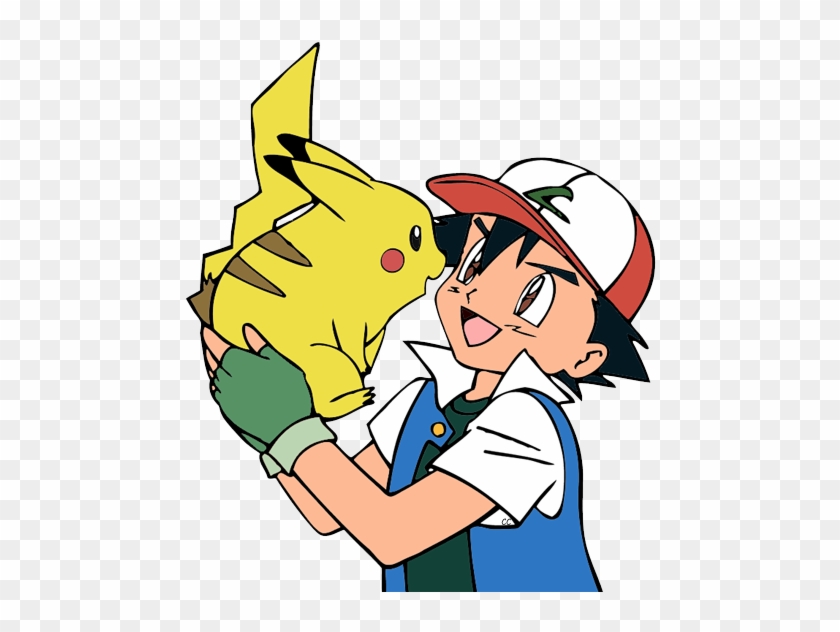 Pikachu And Ash - Full Size PNG Clipart Images Download