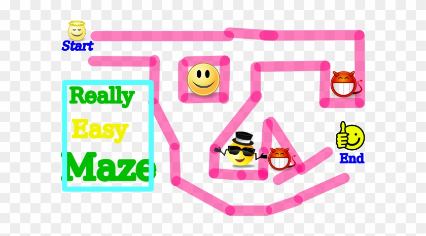 Super Easy Maze Clip Art At Clker - Super Easy Maze - Full Size PNG ...