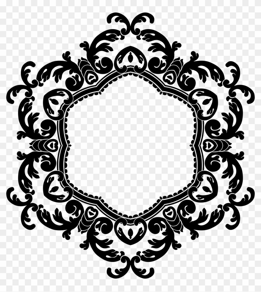 Vintage Flower Frame - Vintage Flower Frame - Full Size PNG Clipart ...