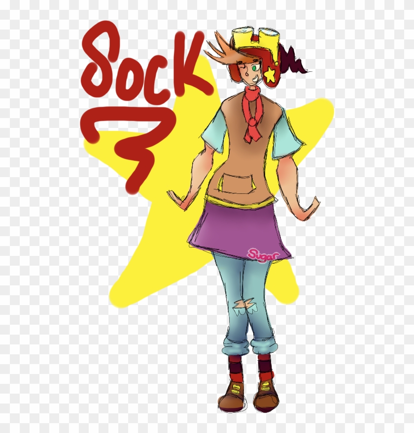 Sock Sowachowski By Sugartear - Cartoon - Free Transparent PNG Clipart ...