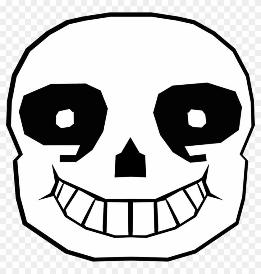 Sans Face By Dragonlovertori - Drawing - Full Size PNG Clipart Images ...