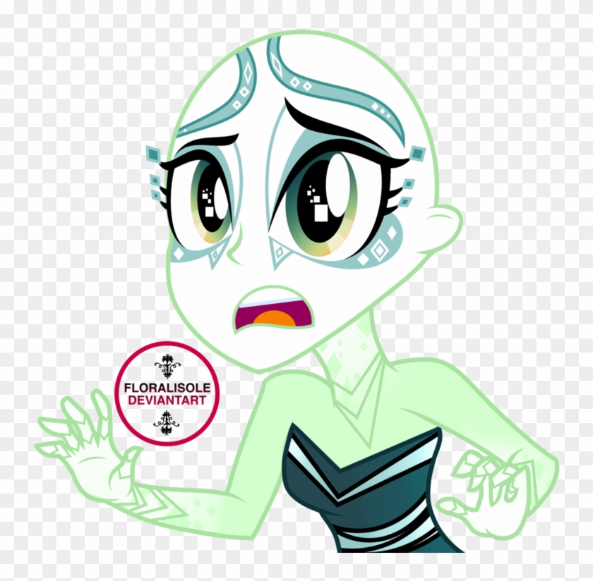 Freaky Alien Girl By Floralisole - Cartoon - Full Size PNG Clipart ...