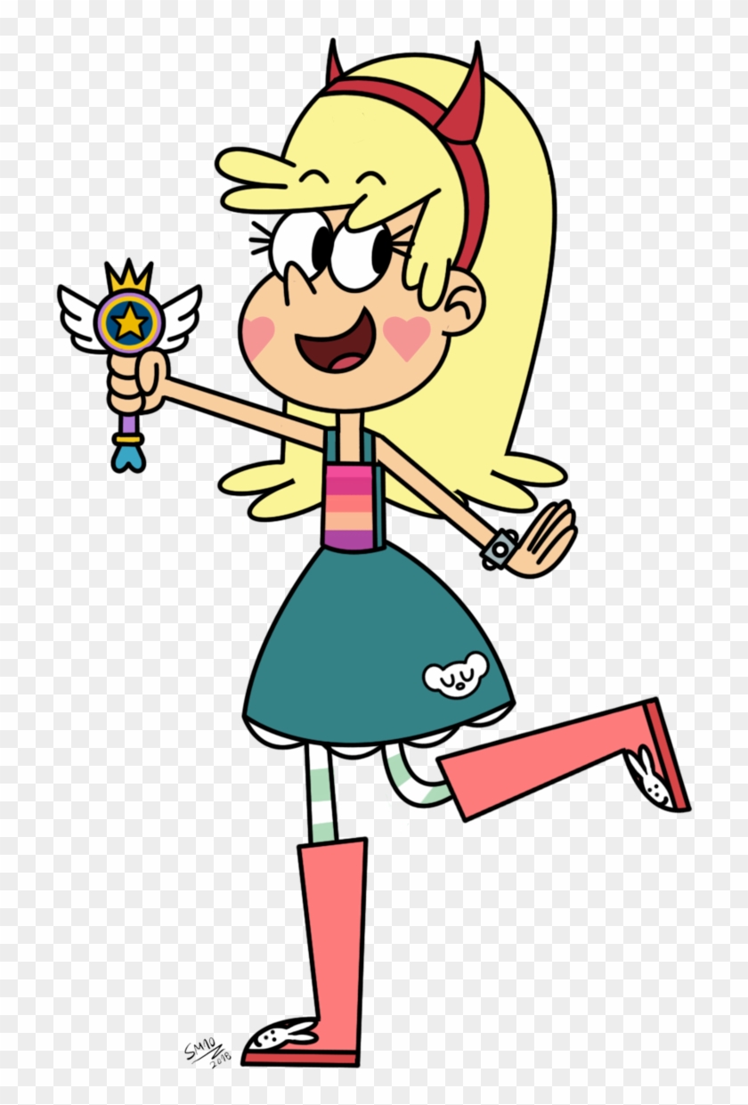Leni Loud And Star Butterfly - Full Size PNG Clipart Images Download