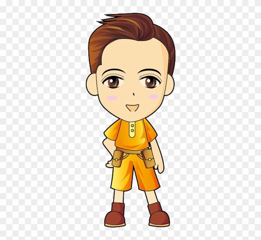 Cartoon Illustration - Handsome Boy - Handsome Boy Cartoon Png - Full ...