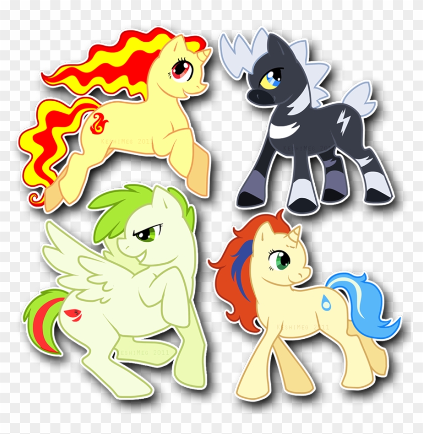 My Little Ponymon By Kaceymeg - Cartoon - Free Transparent PNG Clipart ...