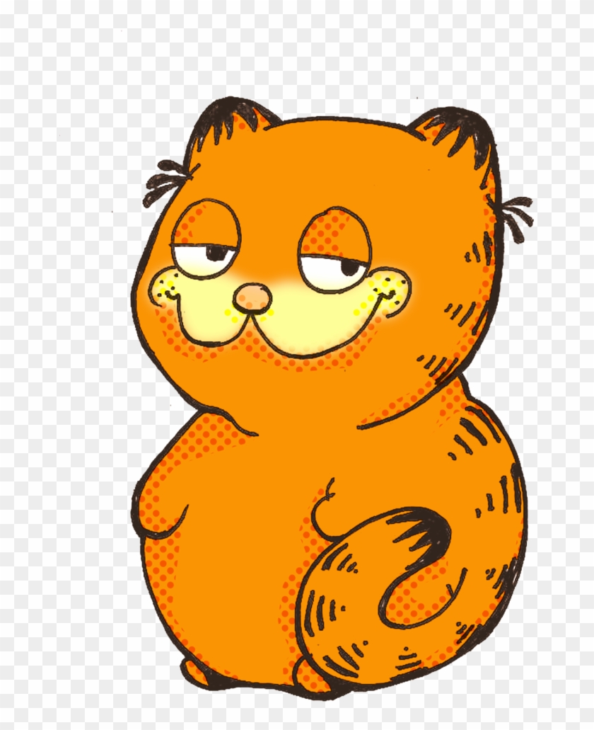 Kawaii Garfield Color By Pcgaijin - Comics - Full Size PNG Clipart ...