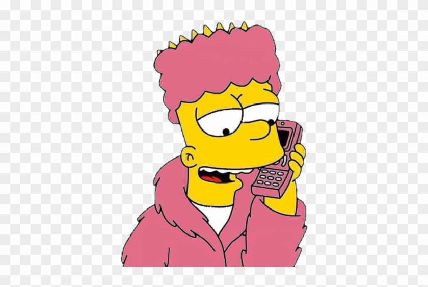 Bart Simpson Png By Voidxprescott - Bart Simpson On Phone - Full Size ...