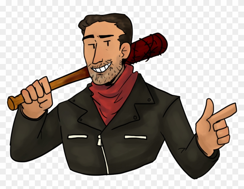 28 Collection Of Negan Cartoon Drawing - Negan Cartoon Drawing - Full ...