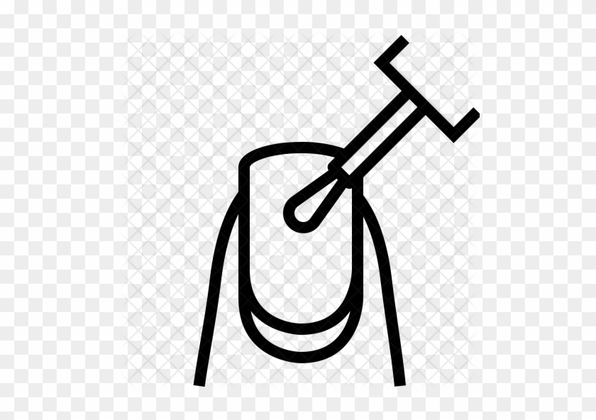 Nail Icon - Nails Icon Transparent Background - Full Size PNG Clipart ...