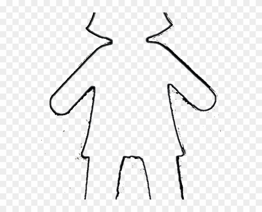 Printable Person Template Girl Paper Doll Chain Template Free 