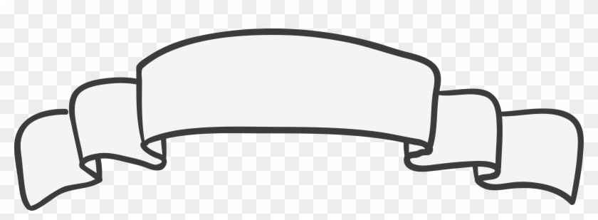 Black And White Ribbon Clip Art - White Ribbon - Full Size PNG Clipart ...