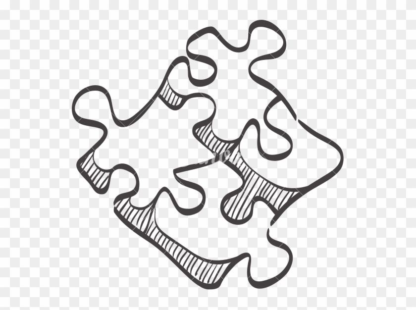 Jigsaw Puzzle Doodle Outline - Jigsaw Puzzle - Full Size PNG Clipart ...