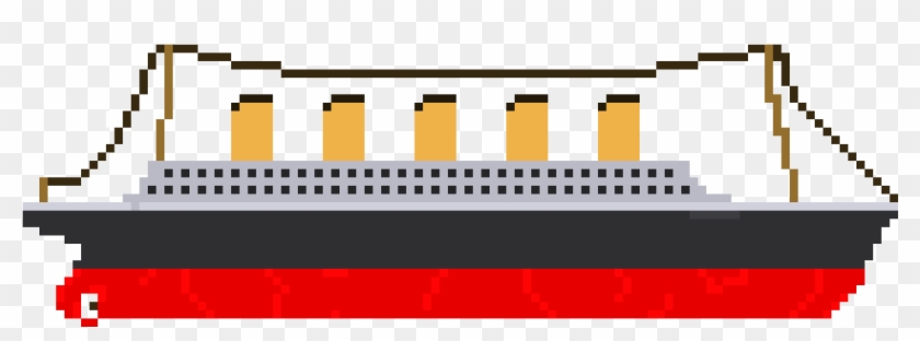 Rms Titanic With An Extra Smoke Stack - Titanic Pixel Art - Full Size ...