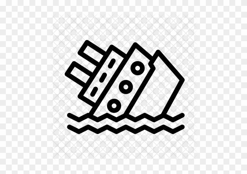 Titanic Icon - Ship Sink Icon - Full Size PNG Clipart Images Download