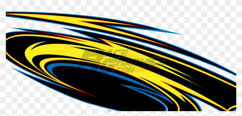 Whirlwind Blue Yellow Vinyl Wrap - Race Car Wraps - Full Size PNG ...