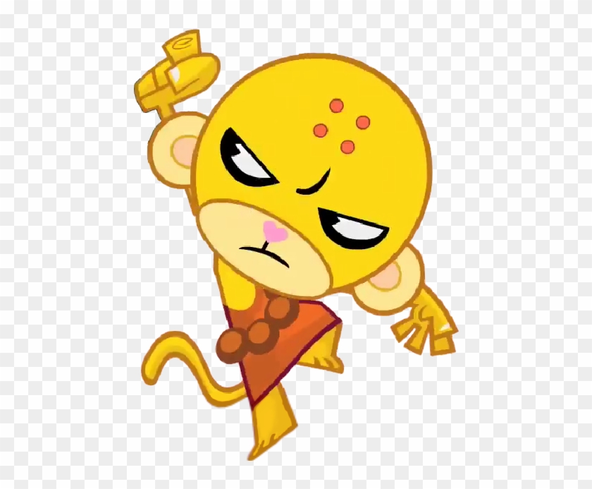 Buddhist Monkey - Happy Tree Friends Autism - Full Size PNG Clipart ...