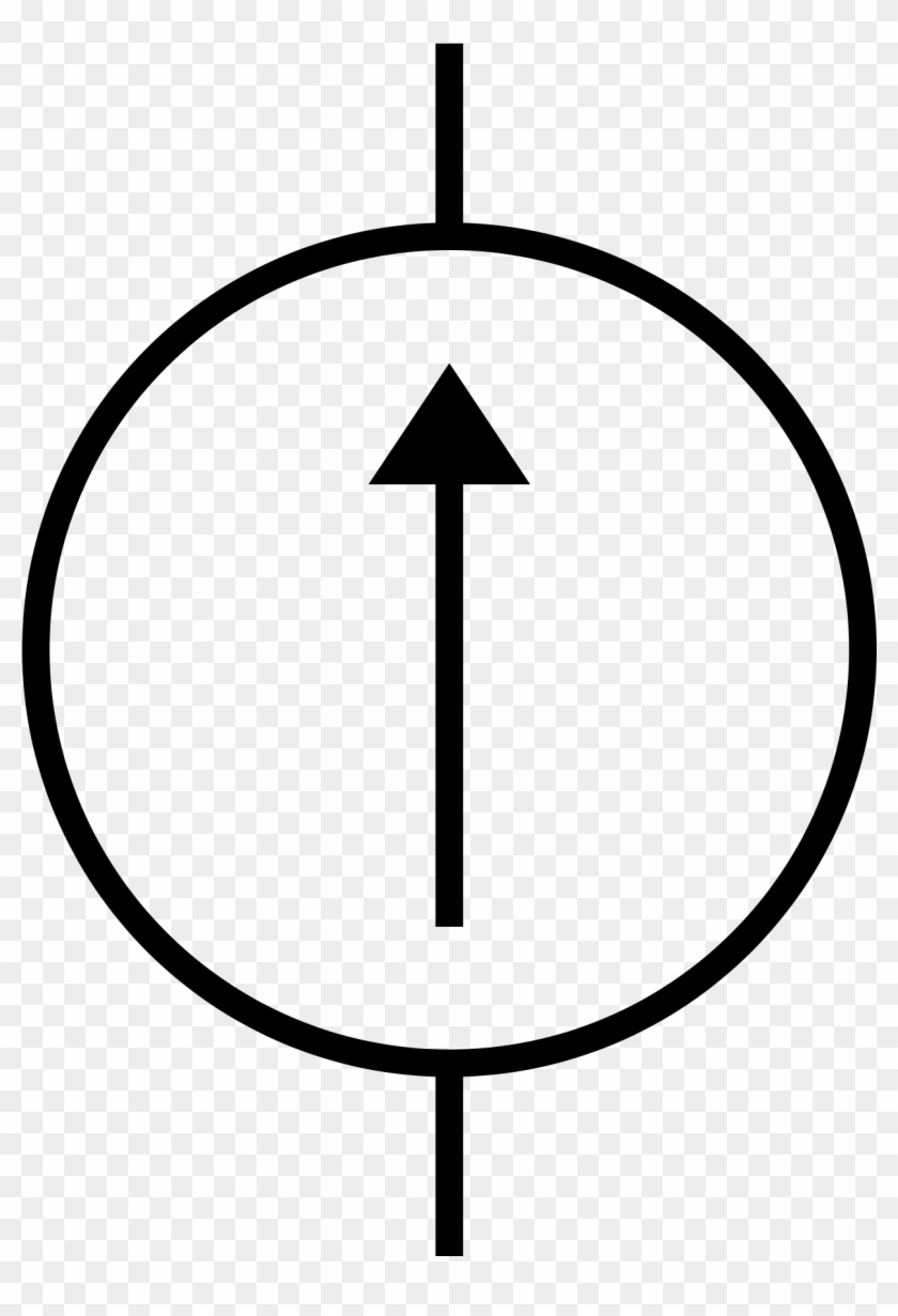 Terminals - Current Source Symbol - Full Size PNG Clipart Images Download