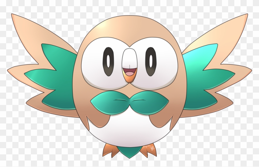 Draw Pokemon Rowlett Images - Cartoon - Free Transparent PNG Clipart ...