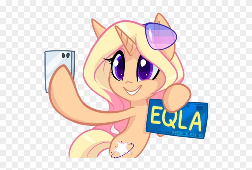Star Struck Eqla Selfie By Hollulu - Cartoon - Free Transparent PNG Clipart Images Download