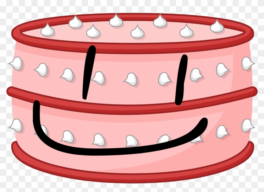 Birthday Cake - Bfdi Strawberry Cake - Full Size PNG Clipart Images ...