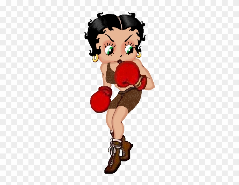 Boxer - Betty Boop Boxing - Full Size PNG Clipart Images Download