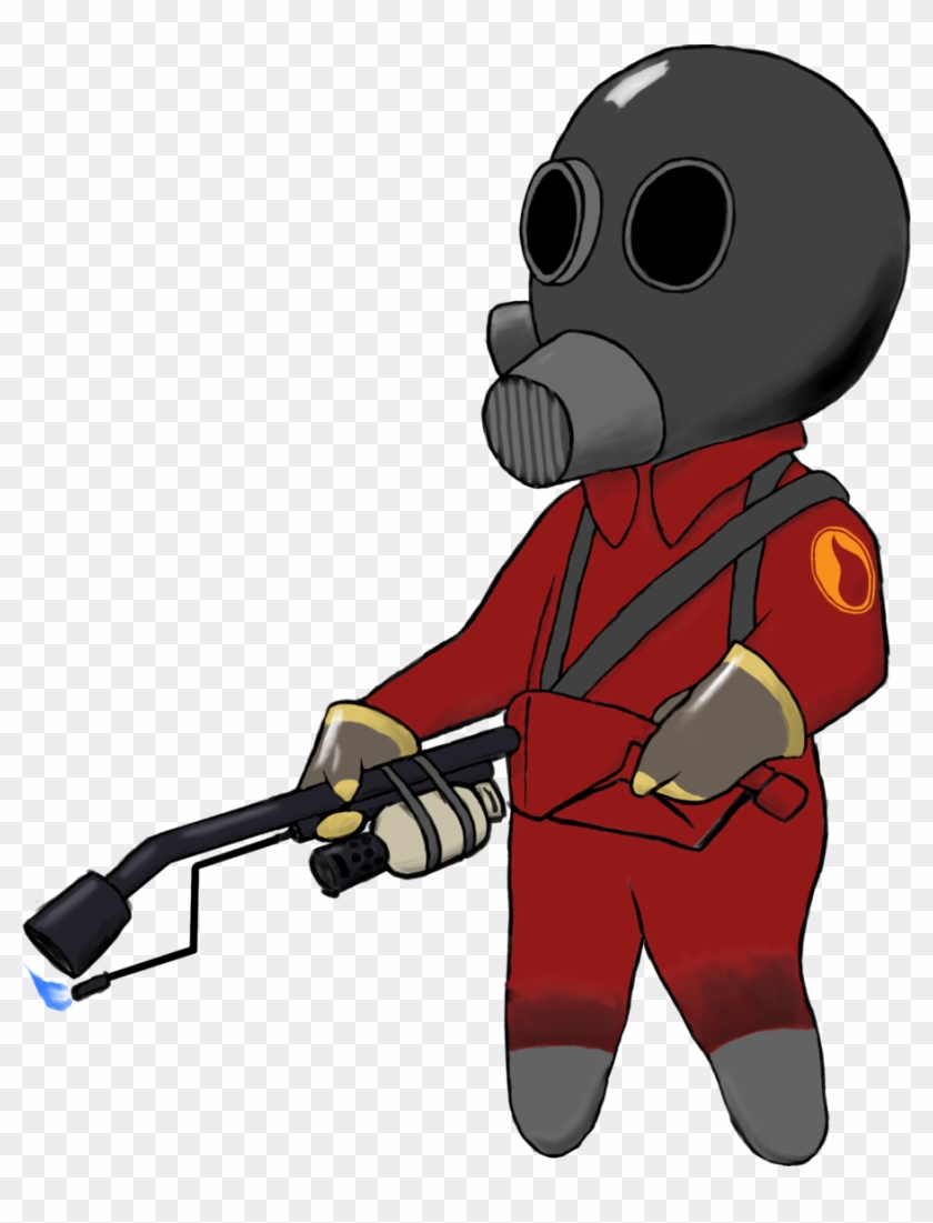 Chibi Pyro By Tappaja-ahven - Team Fortress 2 Pyro Chibi - Full Size ...