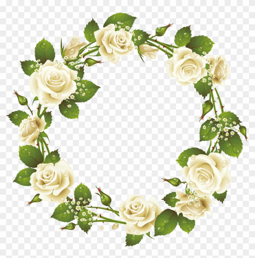 Rose Picture Frame Pink Clip Art - Rose Frame - Full Size PNG Clipart ...