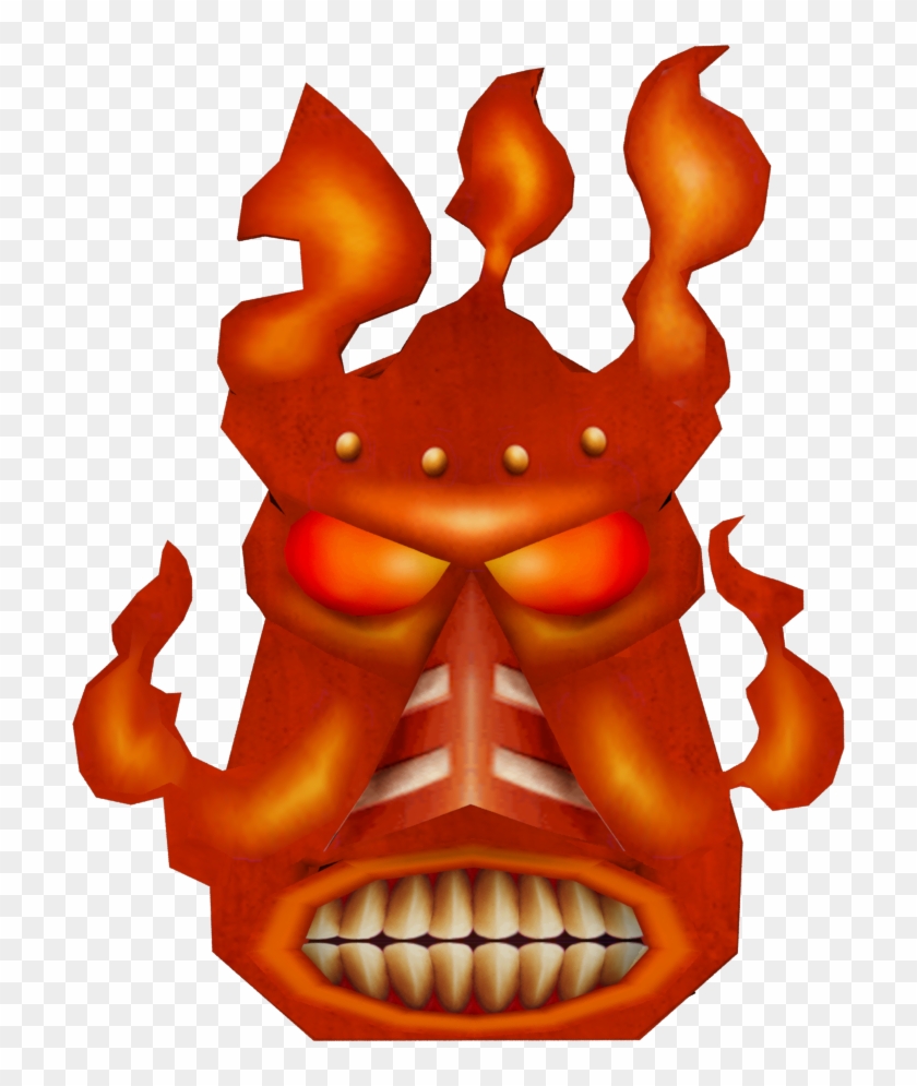 Py-ro Crash Bandicoot Mask - Pyro Crash Bandicoot - Full Size PNG ...