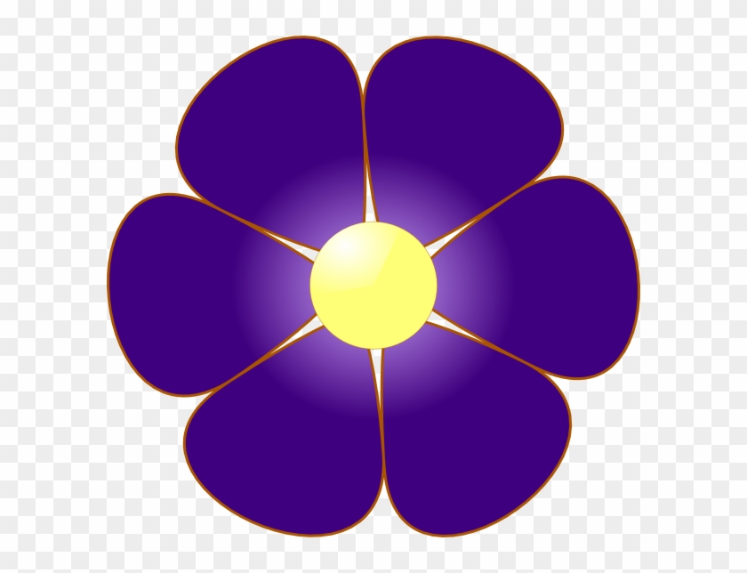 Violet Flower Clip Art At Clker Com Vector Online Clipart - Flowers Clip Art Violet - Full Size ...