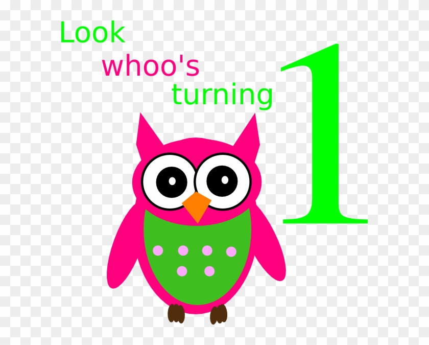 Look Whoo's Turning One - Full Size PNG Clipart Images Download