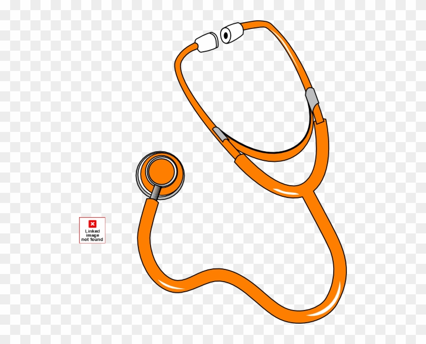 Orange Stethoscope By Pep Clip Art - Stethoscope Clipart - Full Size ...