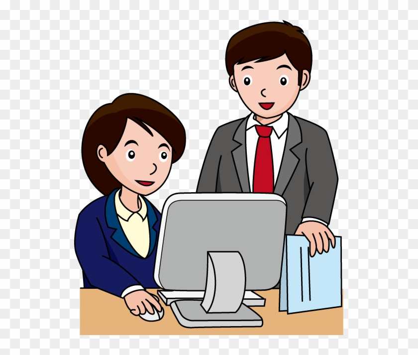 Clip Art Computer User Clipartsco - Cartoon - Full Size PNG Clipart ...