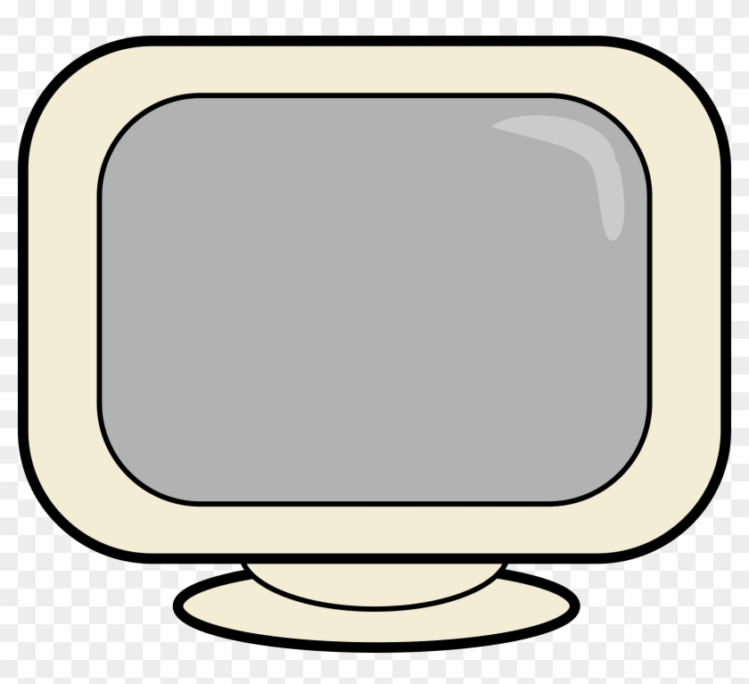 Computer Clipart Computer Screen - Computer Screen Cartoon - Full Size ...