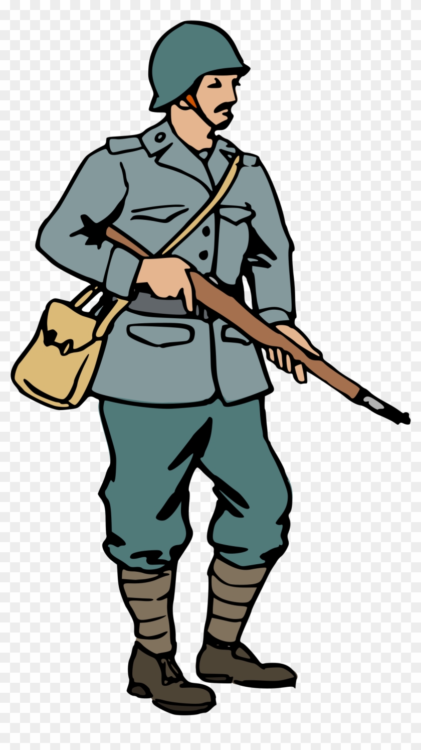 Ww2 Soldier Clipart - World War 2 Soldier Cartoon - Full Size PNG ...