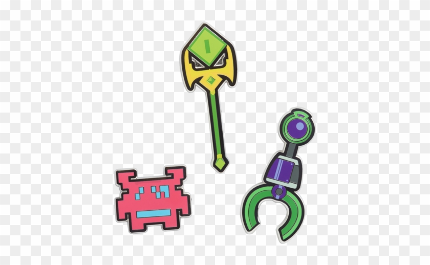 Arcade Villain Weapon Pin Pack - Villain - Free Transparent PNG Clipart ...