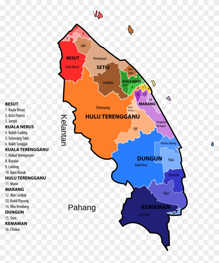 Big Image - Map Of Kuala Terengganu Malaysia - Full Size PNG Clipart ...