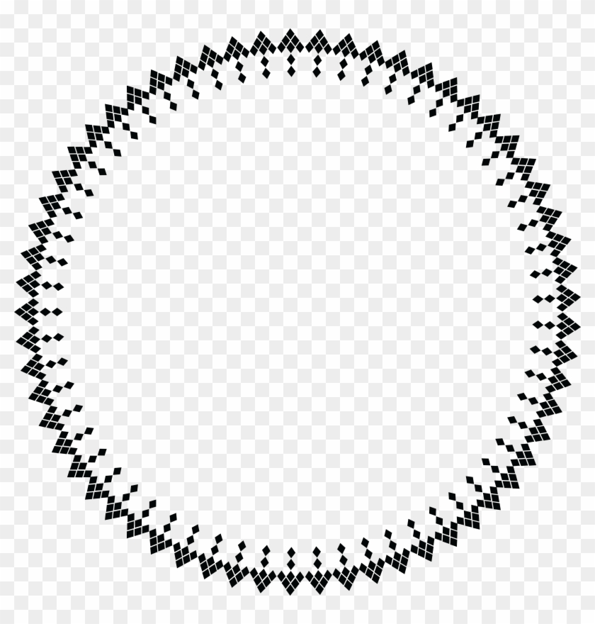 Free Clipart Of A Round Geometric Frame - Circle Frame .png - Full Size ...