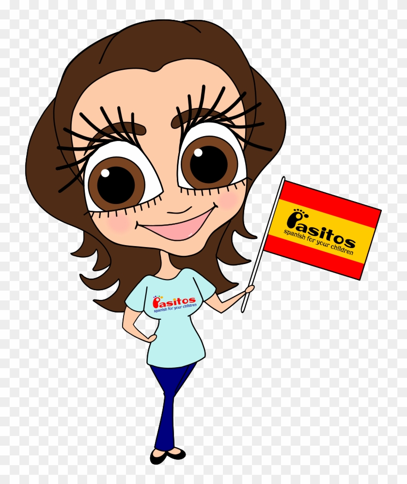 Pasitos Spanish Language School For Children - Cartoon - Full Size PNG ...