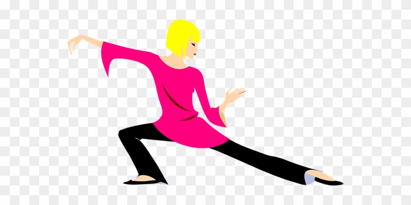 Woman Yoga Health Blonde Position Fitness - Chi Moving Through Body ...