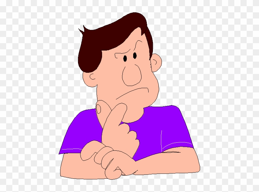 Man Thinking1 - Person Thinking Clipart Gif - Full Size PNG Clipart ...