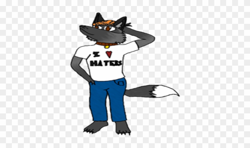 Full Body Silver Fox Anthro ~ Colored - Cartoon - Free Transparent PNG ...