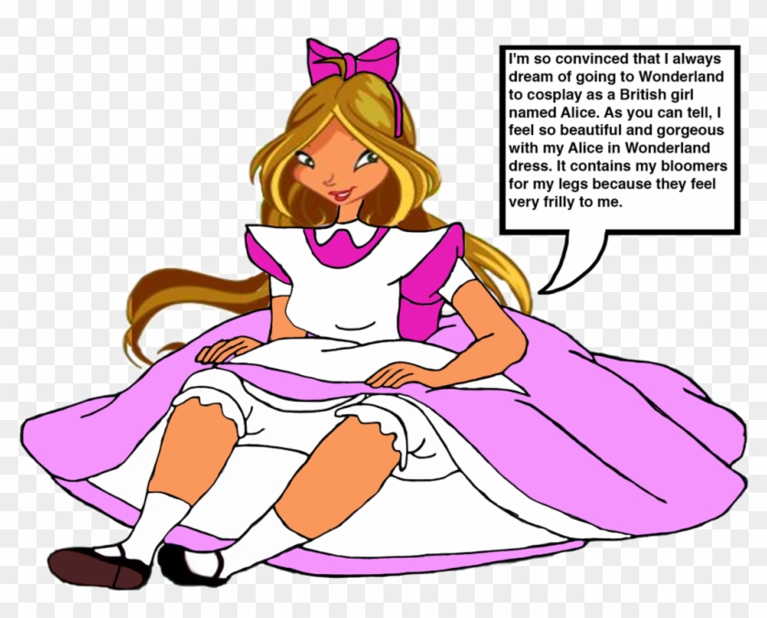 Flora As Little Alice By Darthranner83 - Art - Full Size PNG Clipart ...