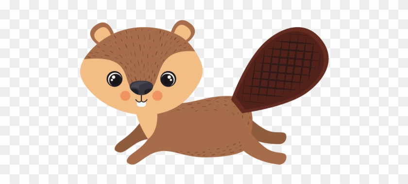 Isolated Beaver Cartoon Design - Bobr Kreslený - Free Transparent PNG ...