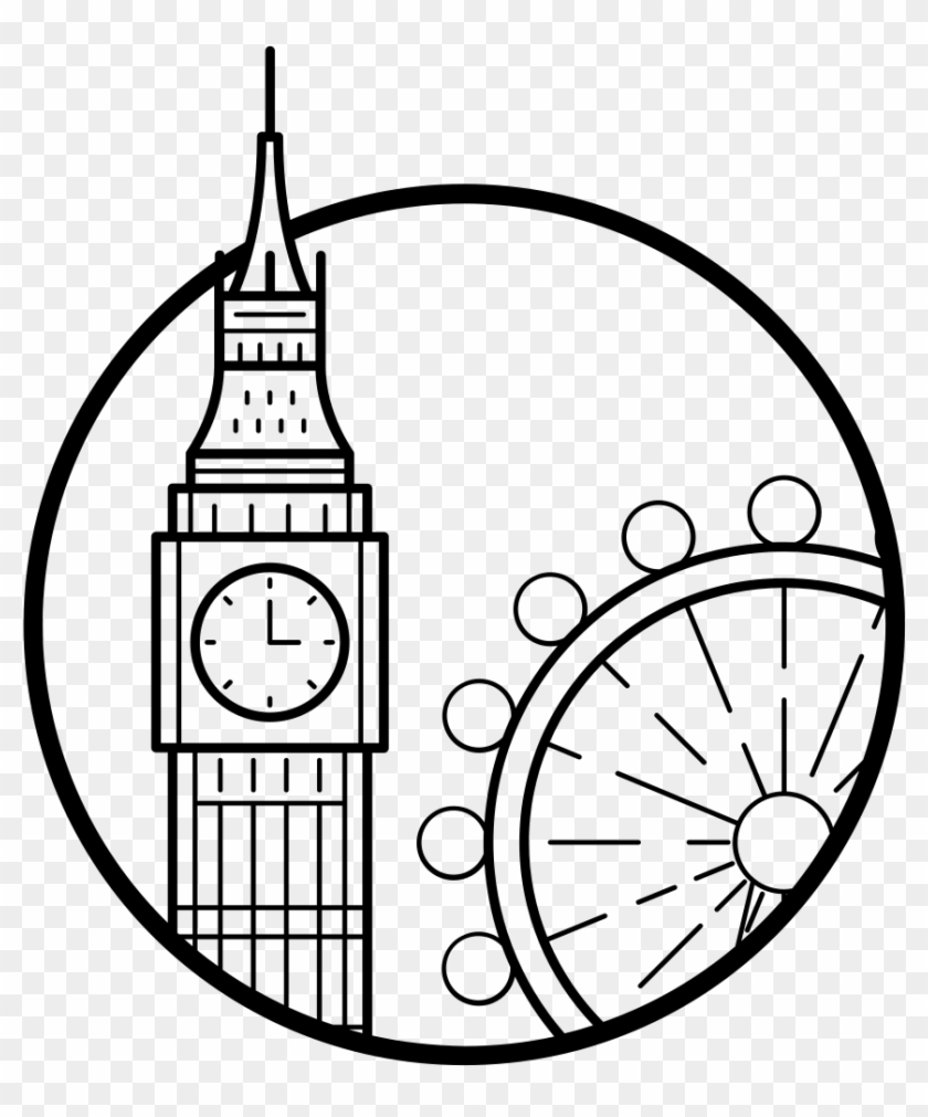 London Coloring Page - London - Full Size PNG Clipart Images Download