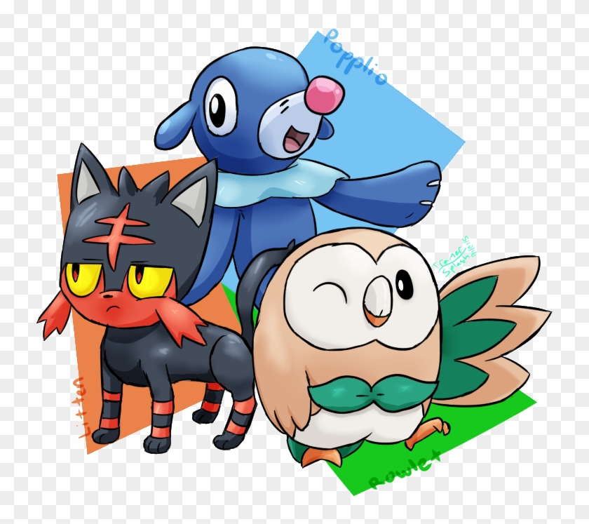 Alola Region Starters By Trainersplash - Alola - Full Size PNG Clipart ...